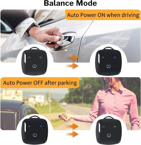 Deelife Auto Tpms Voor Android Ios Bandenspanning Controle Systeem 4-5 ...