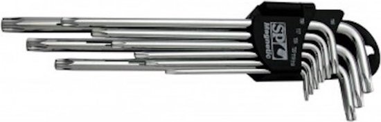 SLEUTELSET MAGNETISCH 9 STUKS TORX DRIVE | bol