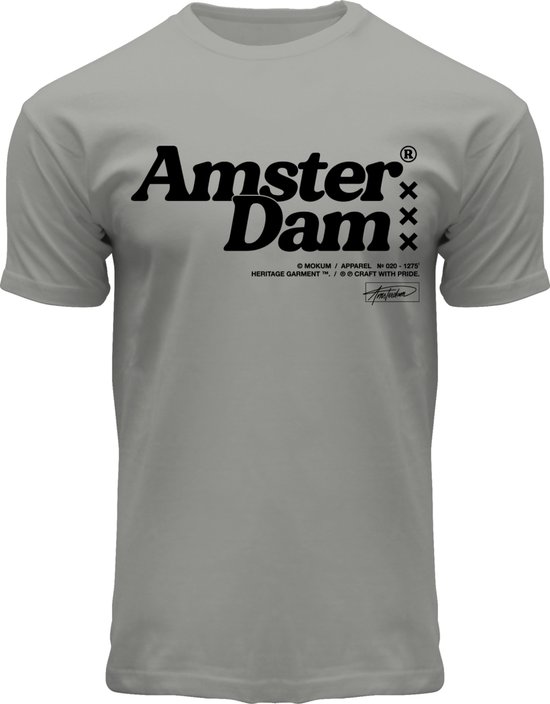Fox Originals Cooper T-shirt Amsterdam Heren & Dames Katoen Zinc | bol