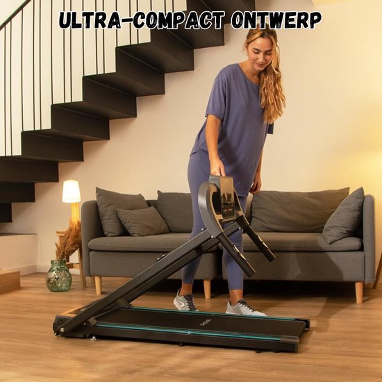 Loopband Elektrisch - Opvouwbare Sprint Loopband met 12 Programma's en ...