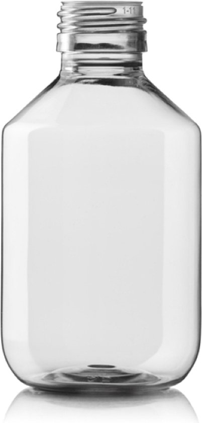 250 ml PET flessen transparant incl. doppen (12 flessen) PETPACKER | bol
