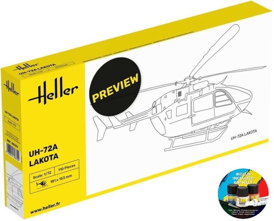 Heller Modelbouwpakket Militaire voertuigen - 56379 Eurocopter UH-72A ...
