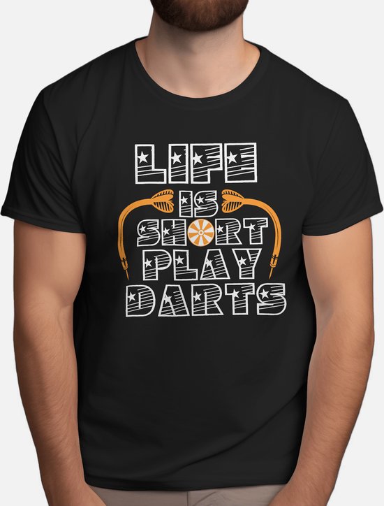 Life is Short Play Darts - T Shirt - Darts - DartsLife - DartsPlayer ...