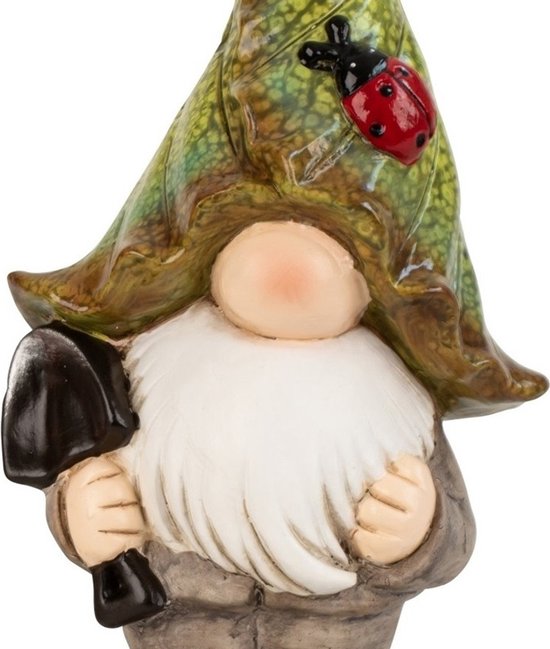 Kabouter/dwerg staand decoratie beeldje - met zwarte schep - H29 ...