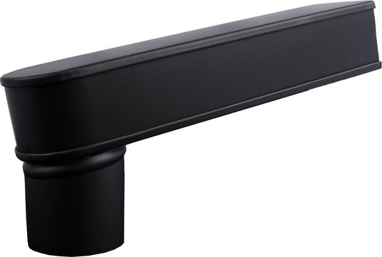 Vestis Zwarte Stadsuitloop 60 x 80 mm | K2 Mat Grafiet Zwart | ø80 mm | bol