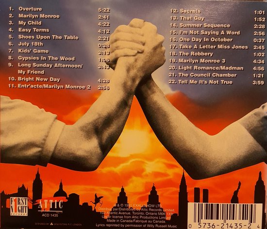 Original Soundtrack : Blood Brothers CD, David Cassidy, Petula Clark ...