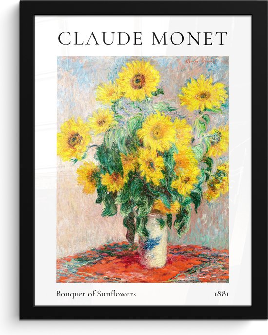 Poster in lijst - Fotolijst 30x40 cm - Posters - Claude Monet - Bouquet ...
