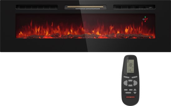 Klarstein Deco Haard Met LED-Vlammen - Elektrische haard met verwarming ...