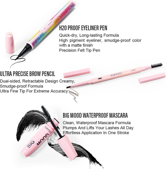 make-upset, RoseFlower Premium Beauty Cosmetics Kit met concealers ...