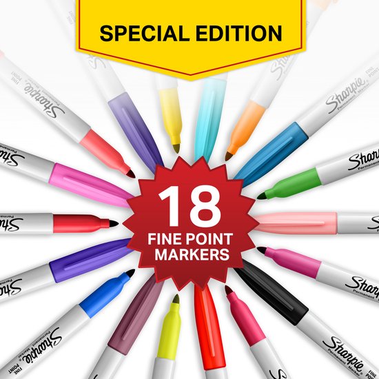 Sharpie Set van Permanent Markers | Limited Edition Verschillende ...