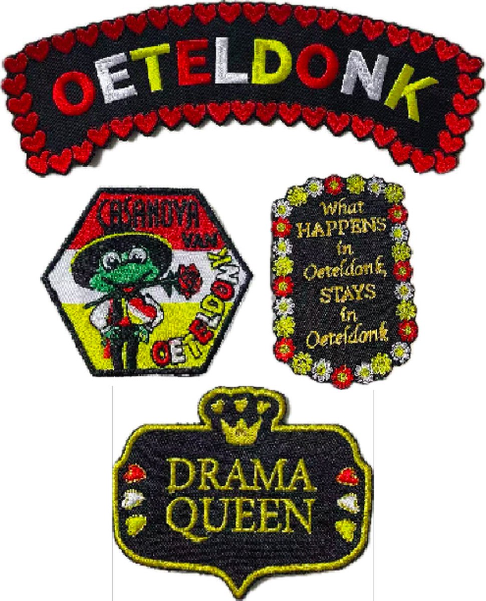 Oeteldesigns - Oeteldonk emblemen - set of 4 emblemen | bol