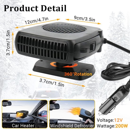 Auto verwarming - Auto heater - 12V - Autoverwarmer - Auto kachel ...