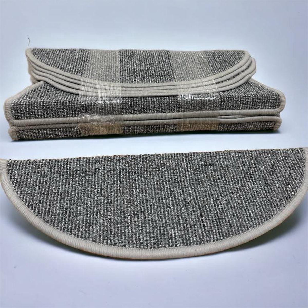 Halve Maantjes voor Trap - Grijs Streep - 15 Stuks - 56x17 - Trapmatten ...