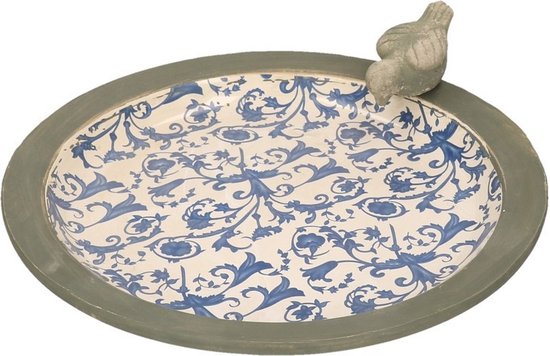Esschert Design Vogelbad/voederschaal - rond - keramiek - 33 cm ...