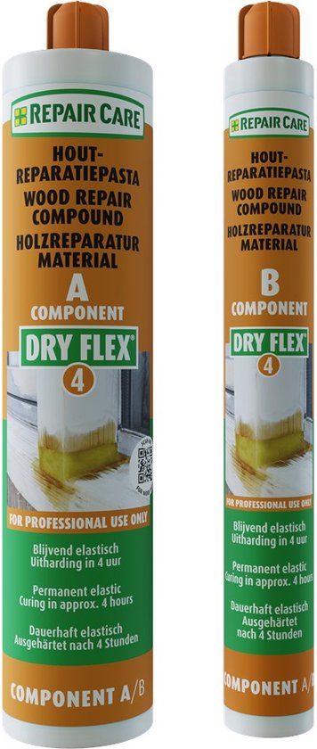Repair Care DRY FLEX 4 - houtrotreparatie A en B - 300 ml + 100 ml | bol
