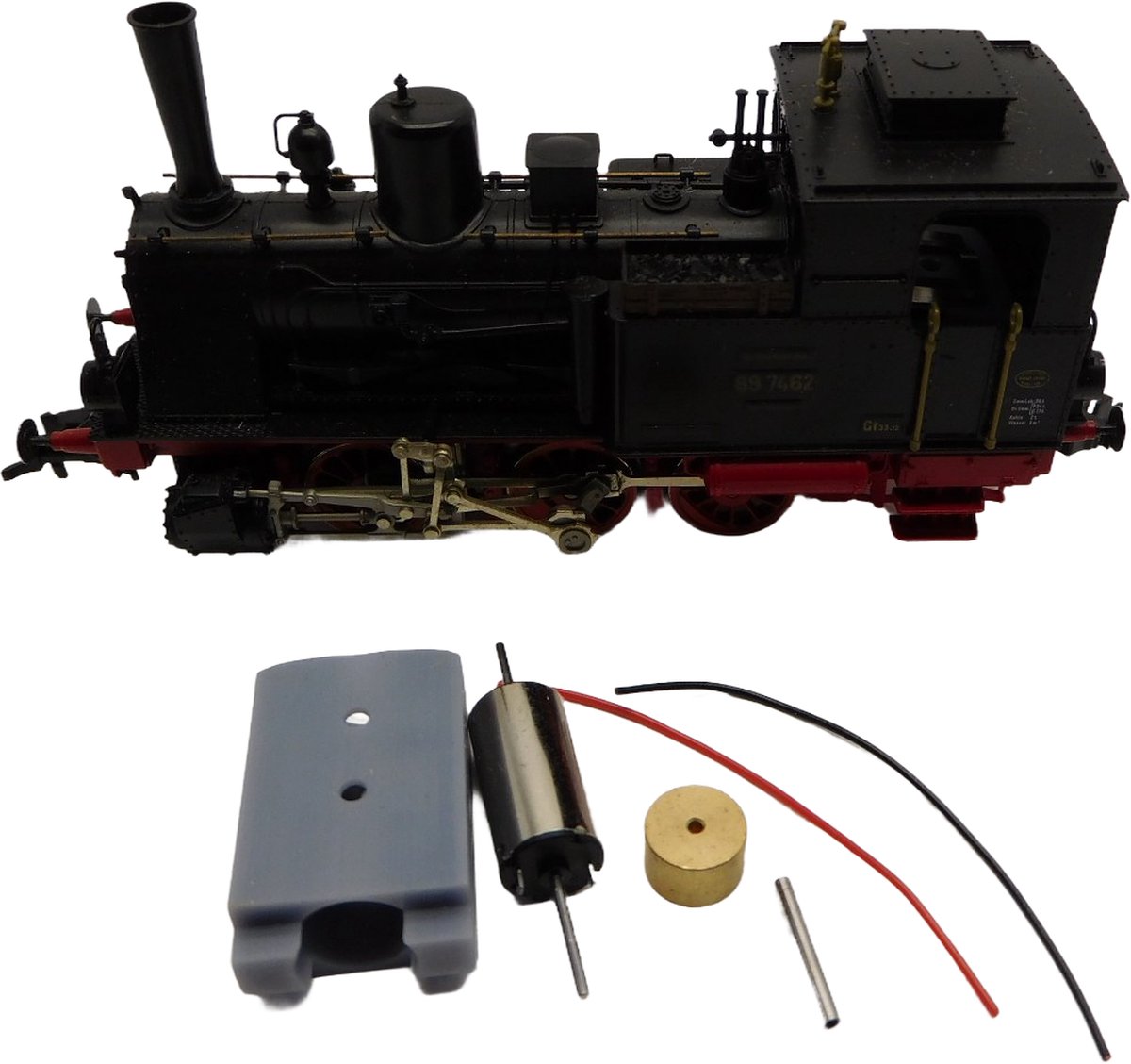 micromotor HF001F motor ombouwset voor Fleischmann BR BR 89.62, 89.70 ...