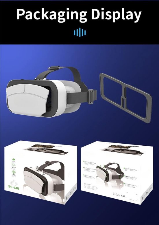 VR Bril - Virtual Reality 3D Bril - VR Glasses - VR Headset | bol
