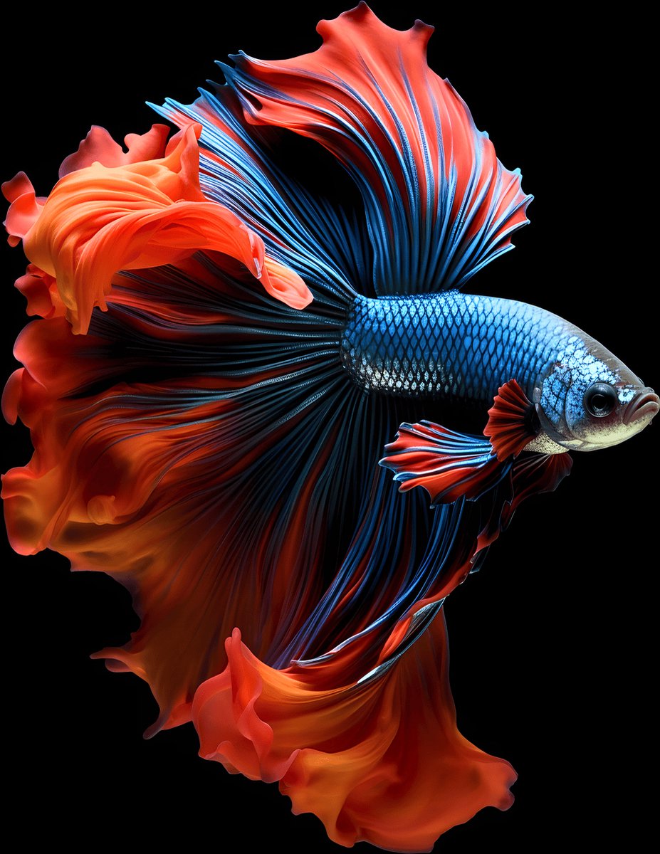Betta Splendens Poster | Betta Vrouw | Siamese Kempvis Poster ...