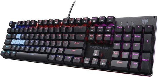 Predator Aethon 303 Keyboard – Gaming Toetsenbord –Bedraad – RGB Verlichting – US... | bol
