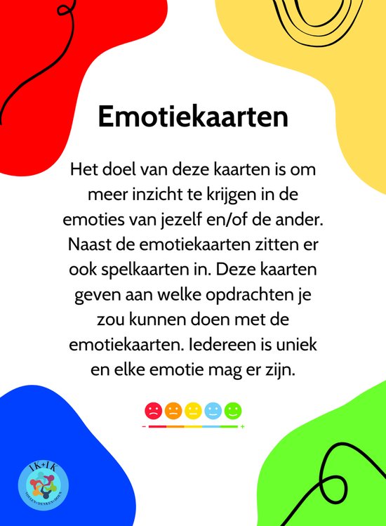 Emotiekaarten - Voor kinderen en volwassenen - 56 kaarten - Educatief ...
