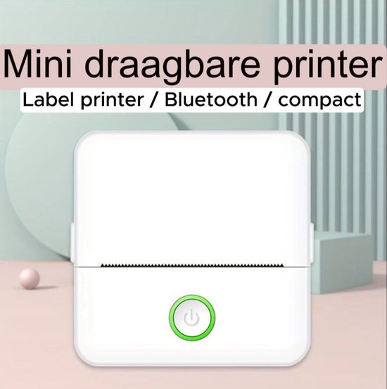 Mini draagbare printer - Draagbaar - Compact - Bluetooth - 2inch mini ...