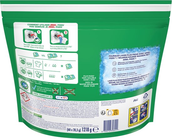 Ariel 3in1 Wasmiddel Pods - Alpine - 60 Capsules | bol