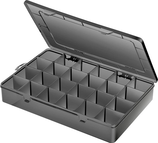 24 vakken, extra grote sorteerbox voor kleine onderdelen, plastic ...