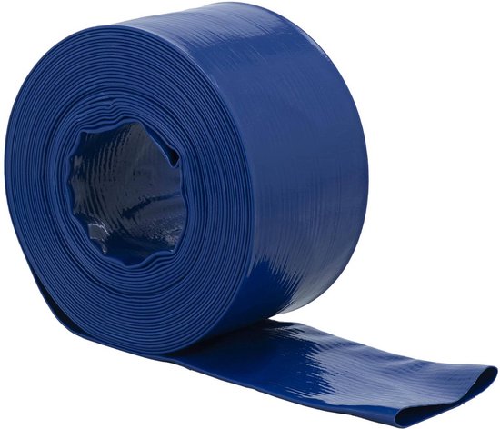 hillvert Platte slang - 4" - 20 m - 4 - 12 bar - met stof versterkt | bol