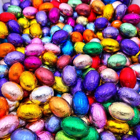 3KG Paaseitjes | Paas Chocolade | Originele Bakkers Staniol Eitjes ...