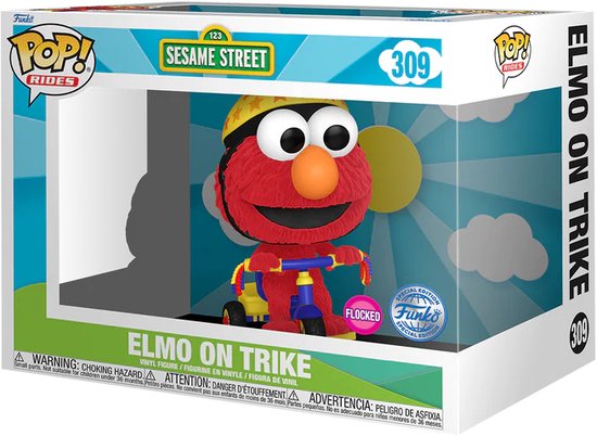 Funko Pop! Animation Rides: Sesame Street Elmo on Trike (Flocked ...