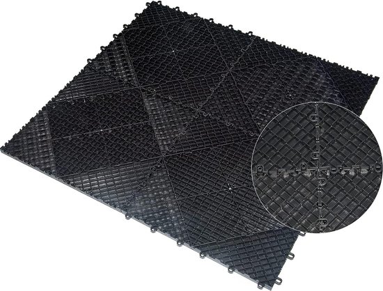 1 stuk 40 x 40 cm PVC garagevloer, garagevloer tegels van rubber ...