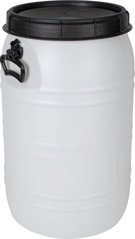 Voerton 70 liter Wit - Waterkluis - Schroefdeksel - Luchtdicht ...
