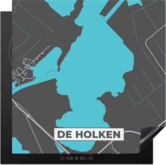 KitchenYeah® Inductie beschermer 78x78 cm - Kaart - Friesland - De ...