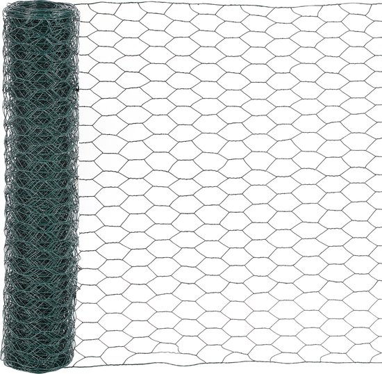 Kippengaas - 100cm x 10m - Schermgaas - Kippengaas zeshoekig ...