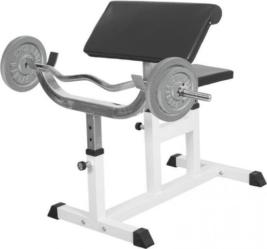 Gorilla Sports Biceps Curlbank met 40 kg Halterset Gietijzer | bol Gorilla Sports Biceps Curlbank met 40 kg Halterset Gietijzer | bol