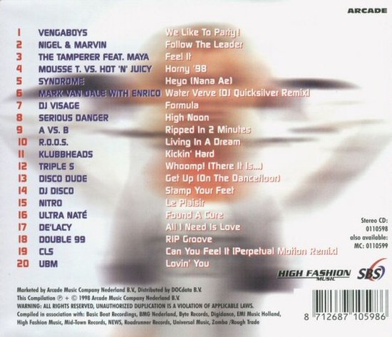 538 Dance Smash hits '98 volume 3, Various Artist | CD (album) | Muziek ...