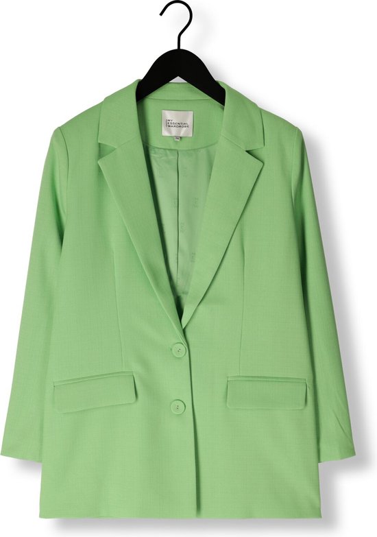 My Essential Wardrobe Carlamw Blazer Blazers Dames - Groen - Maat L | bol
