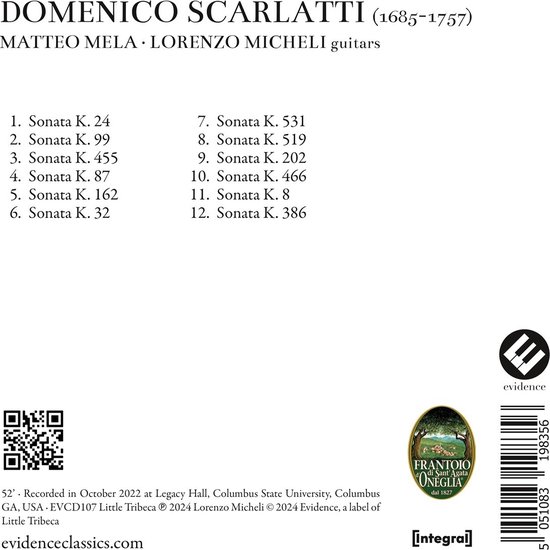 Matteo Mela & Lorenzo Micheli - Scarlatti: 12 Sonatas (CD), Matteo Mela | Muziek | bol