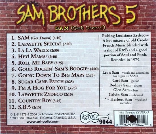 Sam Brothers 5 - SAM (Get Down!) (CD), Sam Brothers 5 | Muziek | bol
