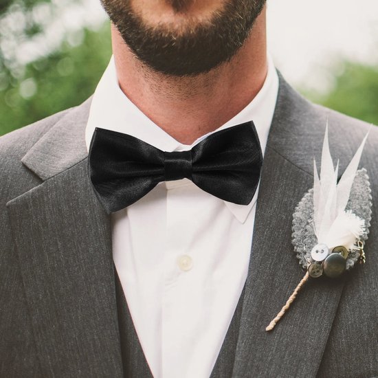 Stijlvolle Vlinderdas voor Mannen, Vrouwen & Kinderen - Elegant Zwart ...