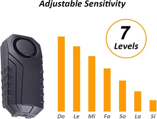 draadloos alarm voor fiets/motorfiets, antidiefstalalarm met ...