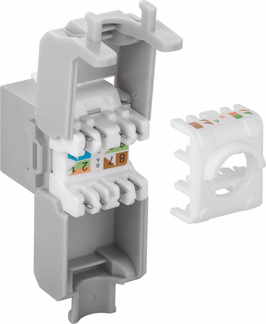 CAT6a Keystone RJ45 unshielded wit - Netwerkkabel - Computerkabel ...
