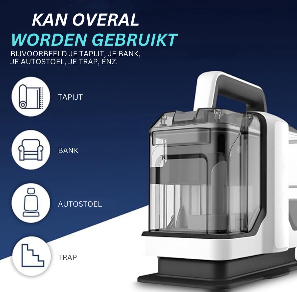 Bank reinigen machine - Meubelreiniger - Tapijtreiniger Machine ...