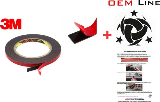 3M Dubbelzijdig Tape voor Auto Tuning & Spoilers Achterklep spoiler ...
