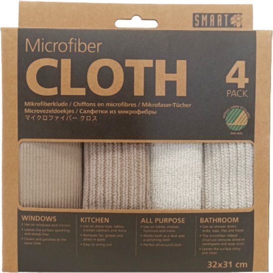 Smart Microfiber System Microvezeldoekjes Beige 4ST | bol