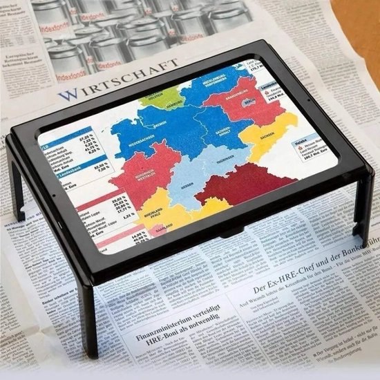 Vergrootglas met Verlichting Voor Senioren Low Vision Boek Lezen- Loep ...