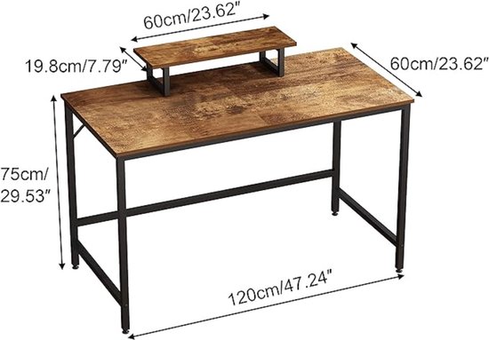 monitorstandaard, pc-tafel, gamingtafel voor thuiskantoor, Bureau ...