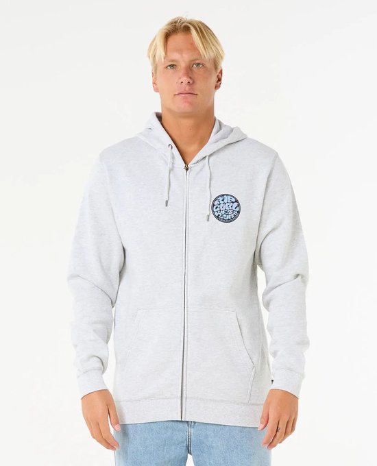 Rip Curl Wettie Passage Icon Zip Thru - Grey Heather | bol