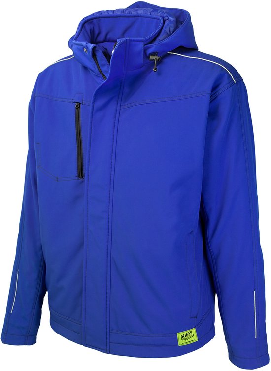 TMG KULT WORKER Softshell Werkjas, Blauw - Reflecterende Biezen ...
