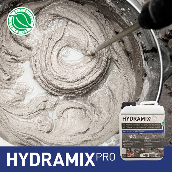 Hydramix Pro Cementmix - Waterdichte mortel voor cement en beton - 2.5L ...